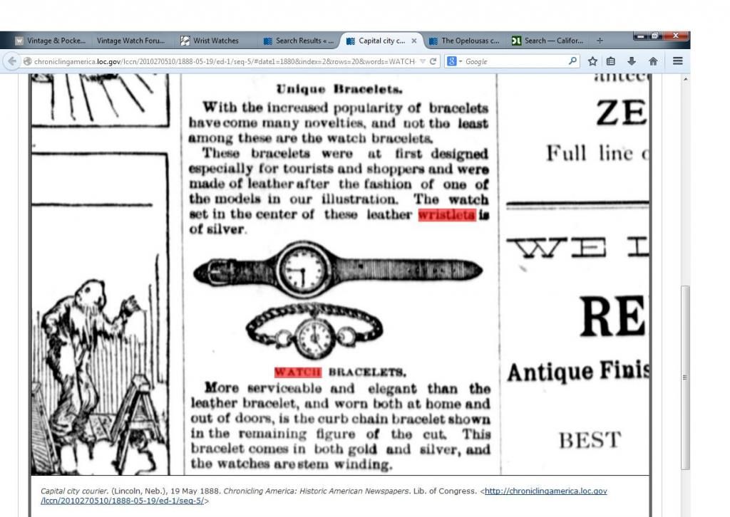 Beginning of the wristwatch -First Photos of LADIES wearing a ...