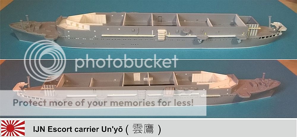 The Ship Model Forum • View topic - 1/700 IJN escort carrier UNYO