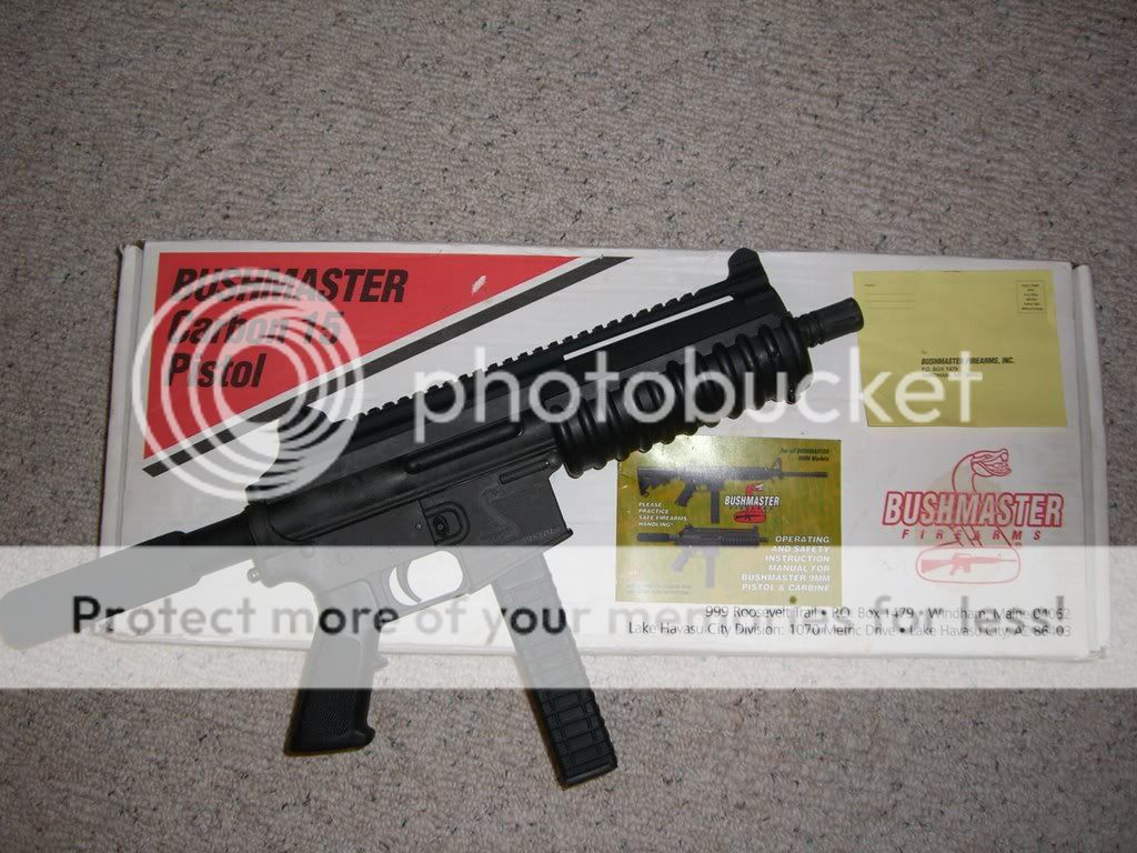 WTS BUSHMASTER CARBON 15 PISTOL 9MM | Indiana Gun Owners - Gun ...